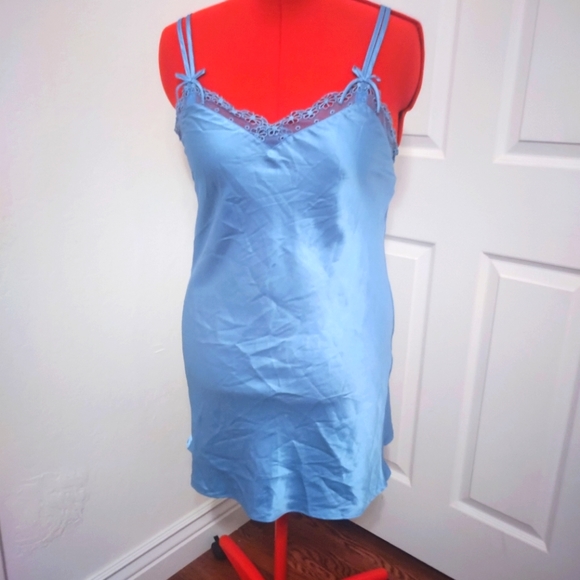 Cabernet | Intimates & Sleepwear | Vintage 9s Satin Chemise Nighty Size ...